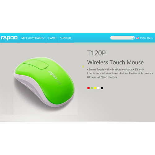 Rapoo T120P Wireless Touch Mouse (green color) | Media Canada Technol|1174