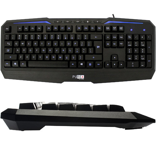 PUREX Technology Gaming Keyboard, USB Wired with Backlighting | Media ...