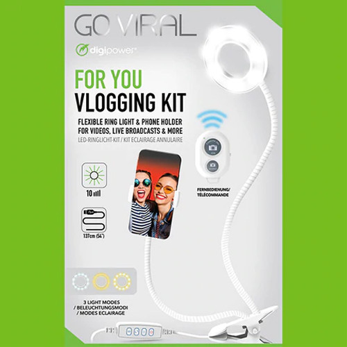 DigiPower DP-VLR3 Live Streaming Vlogging Light Kit | Media Canada ...