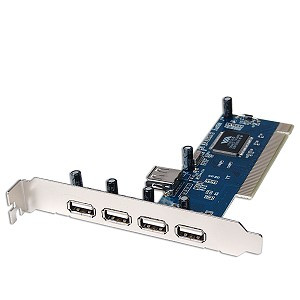VIA VT6212L 4+1 Port USB 2.0 Controller PCI Card | Media Canada Technol ...