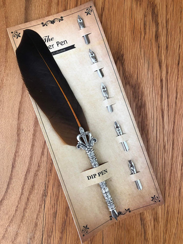 Black Feather Ink Quill | Spring Valley Lodges