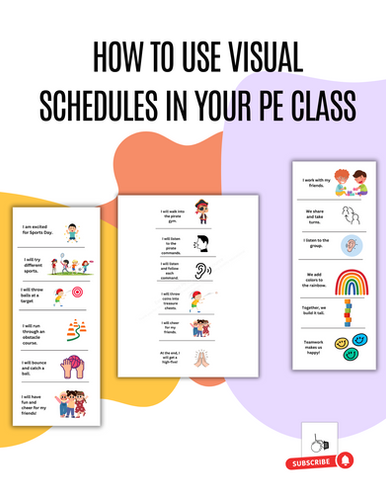 Free Visual Schedules for September | Easy Adapted PE