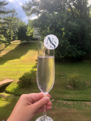 Champagne Topper: Edible Cocktail Topper | Scriptivity