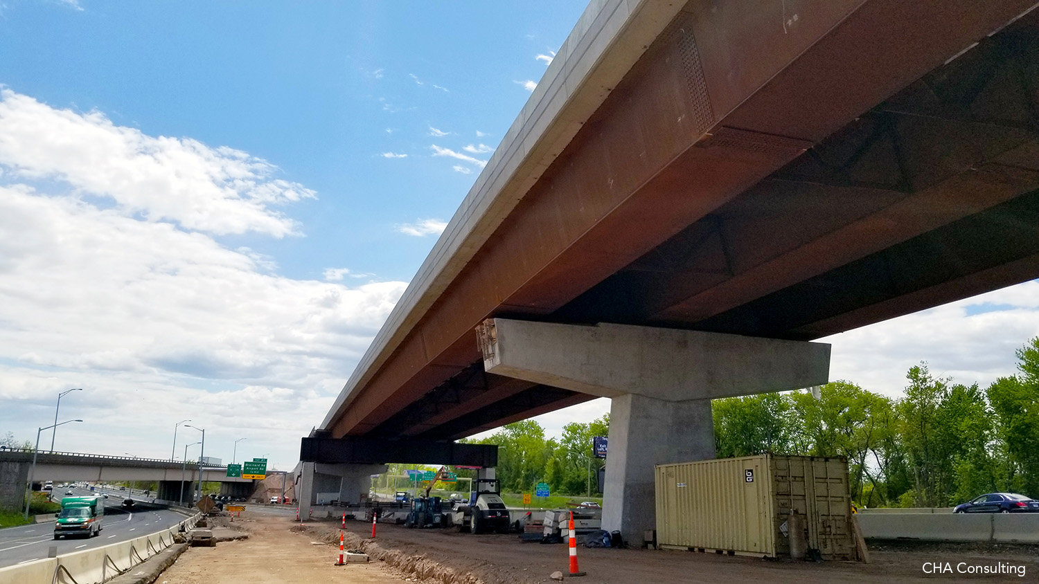 I-91 Interchange 29 Exit Ramp Flyover Bridge
