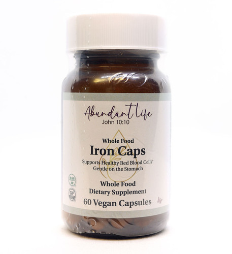 Whole Food Iron Caps – Gentle & Bioavailable Iron Supplement | 60 Vegan ...