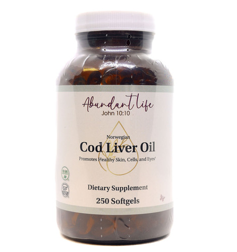 Cod Liver Oil – Natural Omega-3 & Vitamin A + D Support | 250 Softgels ...