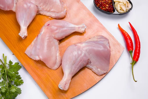 Chicken whole leg 1kg pack (without skin) | Kgn Chicken Trading