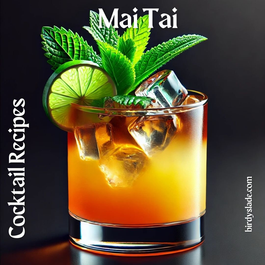 Mai Tai Cocktail Recipe in a Minute | Birdyslade | Rum Based Recipe