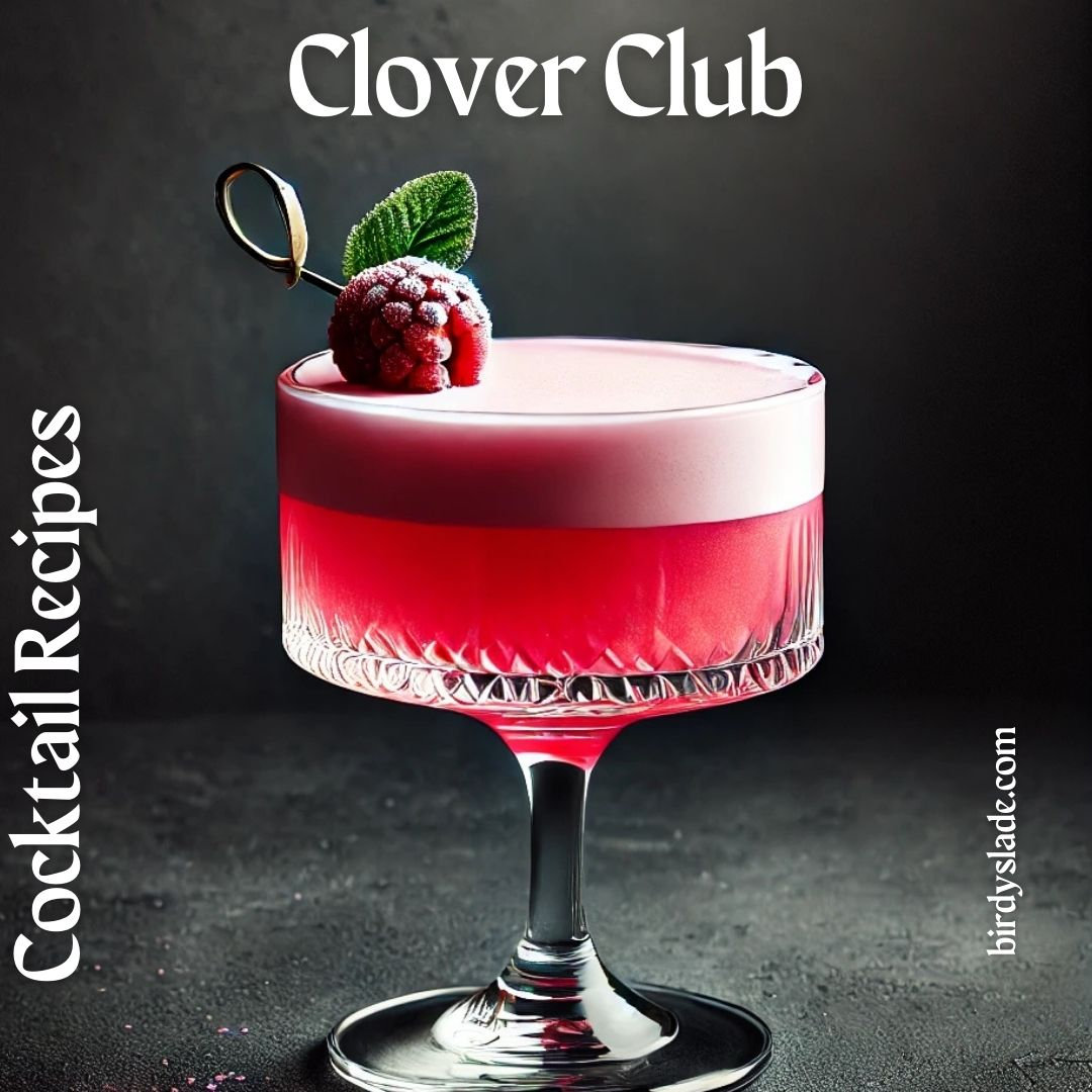 Quick Cocktails - Clover Club - Recipe | Birdyslade | Gin Based Recipe