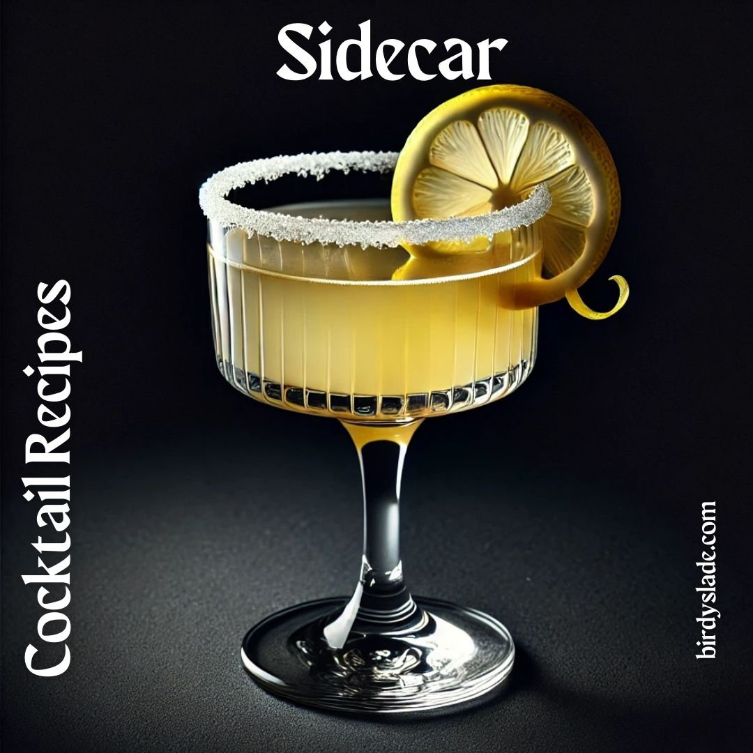Sidecar Ritz Cocktail Recipe | Birdyslade | Brandy* Based Recipe