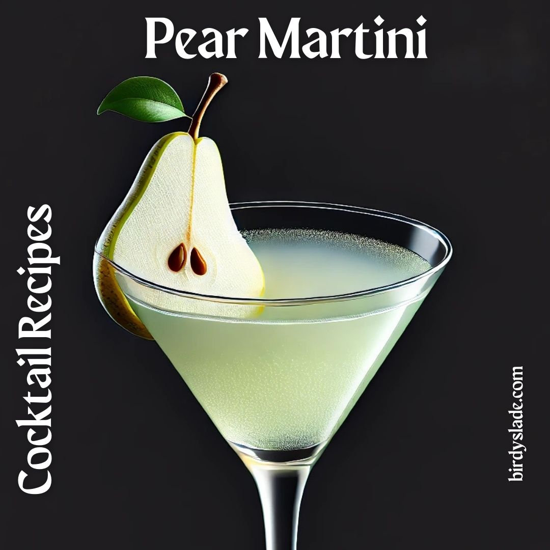 Pear Martini Mocktail | Birdyslade | Based Recipe