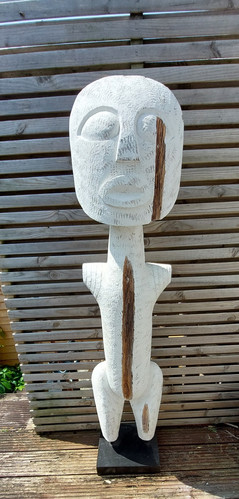 Giant Tiki Man Statue Life Size Polynesian Tiki Man 150cm ...