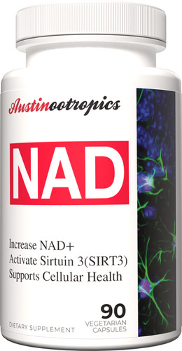 NAD Nicotinamide Adenine Dinucleotide Pure Potency 500mg/Serve, 90 ...