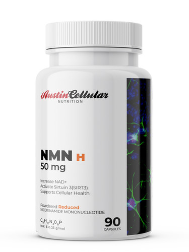 NMNH Reduced Nicotinamide Mononucleotide Pure Potency 50mg/Serve, 90 ...