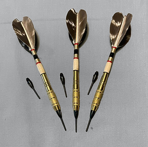 Safety darts - wild turkey fletchings (3 piece set) | Custom Feathers