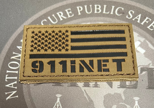 America Flag 911iNET Velcro Laser cut Patch | 911iNET