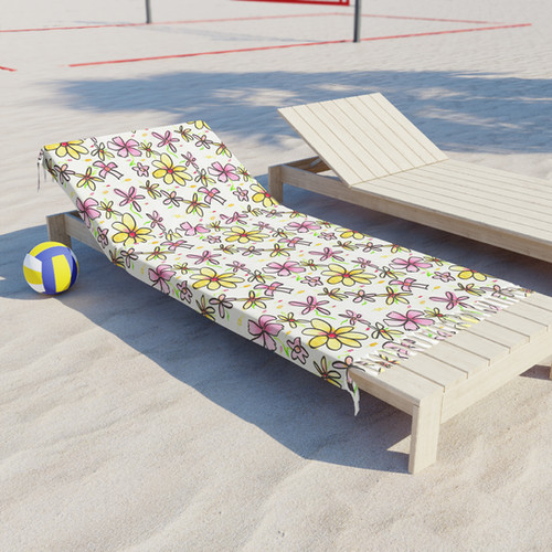 Gorgeous Watercolor Print Boho Beach Cloth - Daisies for Days | Oceane ...