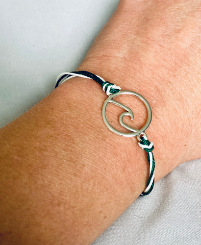 Dover Wave Team Colors (Circle Wave) Adjustable Bracelet | Oceane's Echo