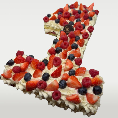 Le Number ou Letter Cake au Fruits | Boulangerie Pâtisserie RASO Santo
