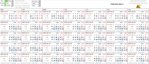 Ten Thousand Year Calendar v1,0 [Excel] | Happy Yellow Rock