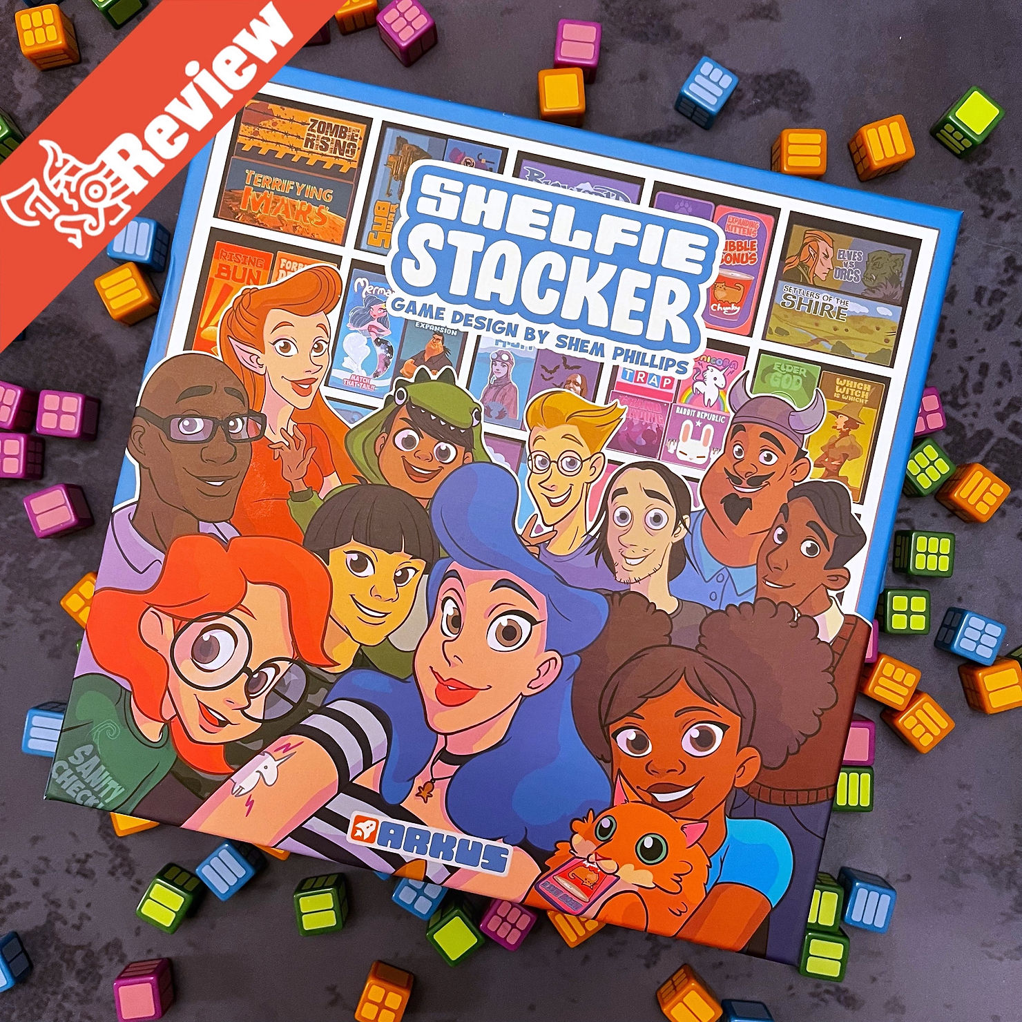 Organized Chaos - Shelfie Stacker - Weekend Board Gamer Review ...