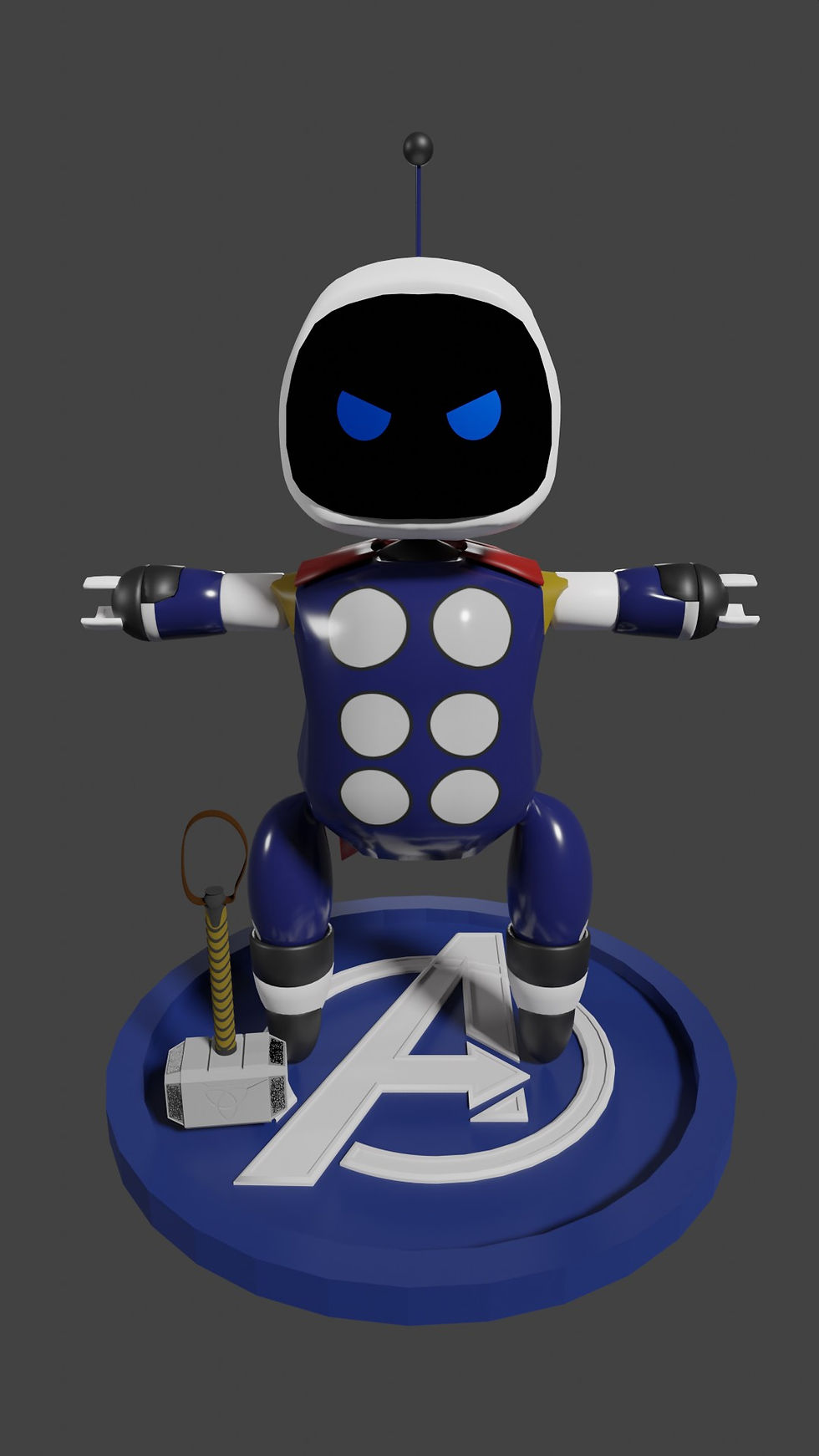 Bot Model: Thor - T-Pose | PW Presents