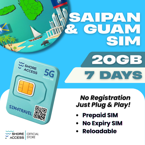 Saipan & Guam 20GB 7 Days | SHOREACCESS CPE