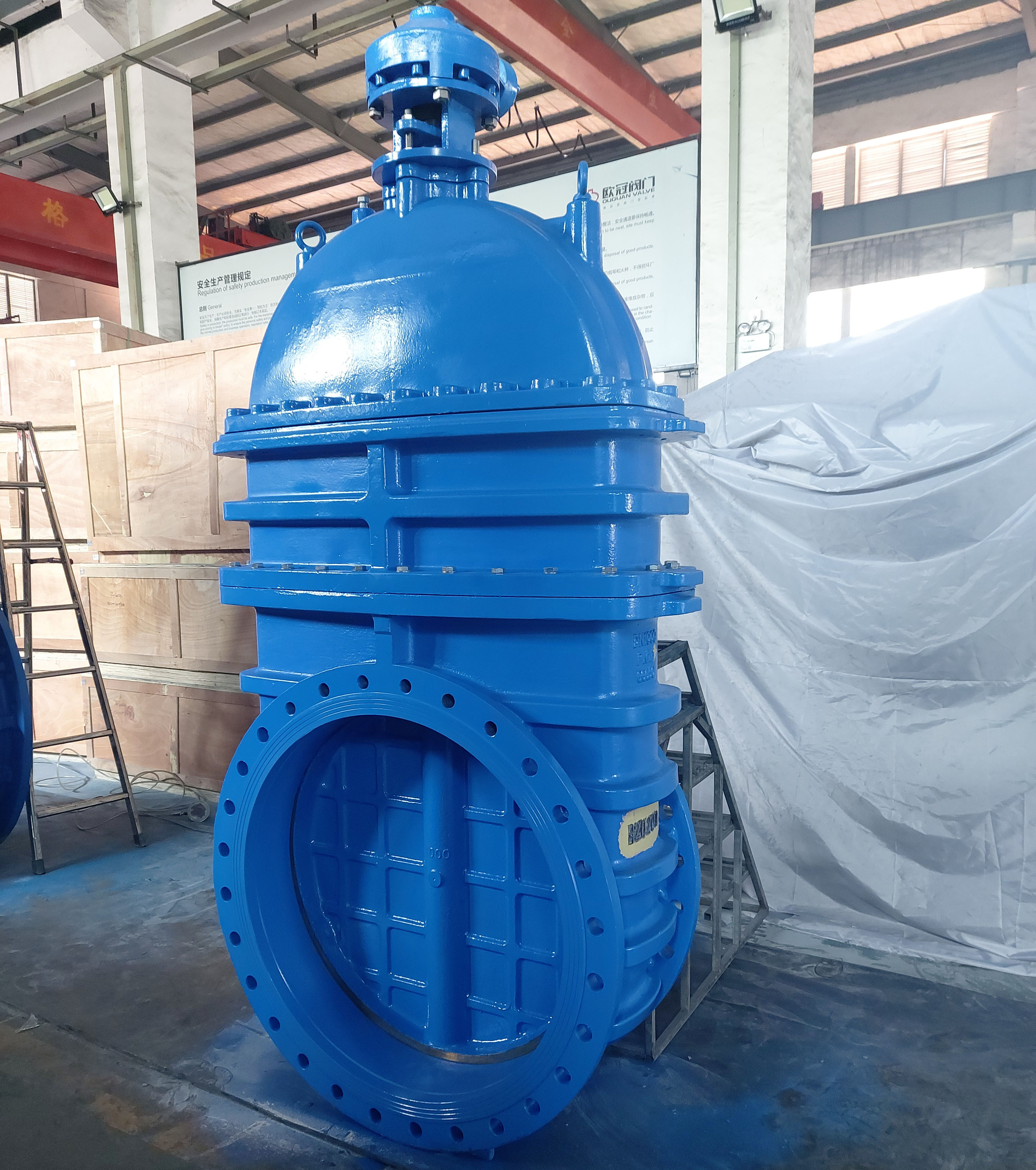 Ductile iron metal seat non rising stem gate valve F4 DN1000 | zhixin valve