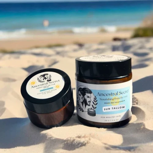 Tallow Sun Balm - 0.55 oz/2.4 oz | Ancestral Secret LLC