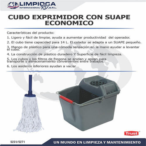 CUBO EXPRIMIDOR CON SUAPE | Limpioca RD