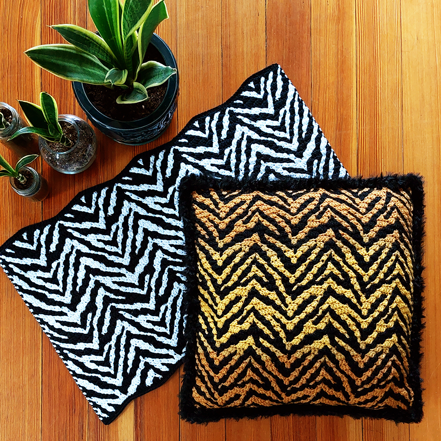 Craft Supplies & Tools Kits & How To Alexander Snake Mosaic Crochet ...