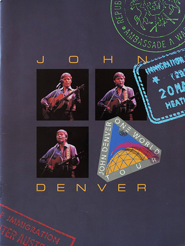 Tour Program - 1986 - "One World" | John Denver Memories