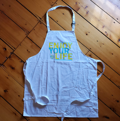 Chefs Apron | Foundation | White | Enjoy Your Life
