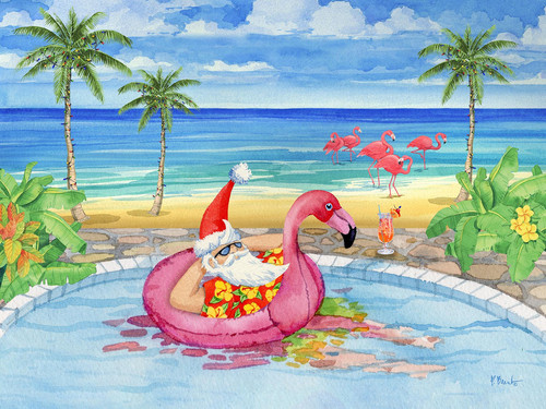 PB24578_Santa Pool Float Horizontal | LSR Licensing