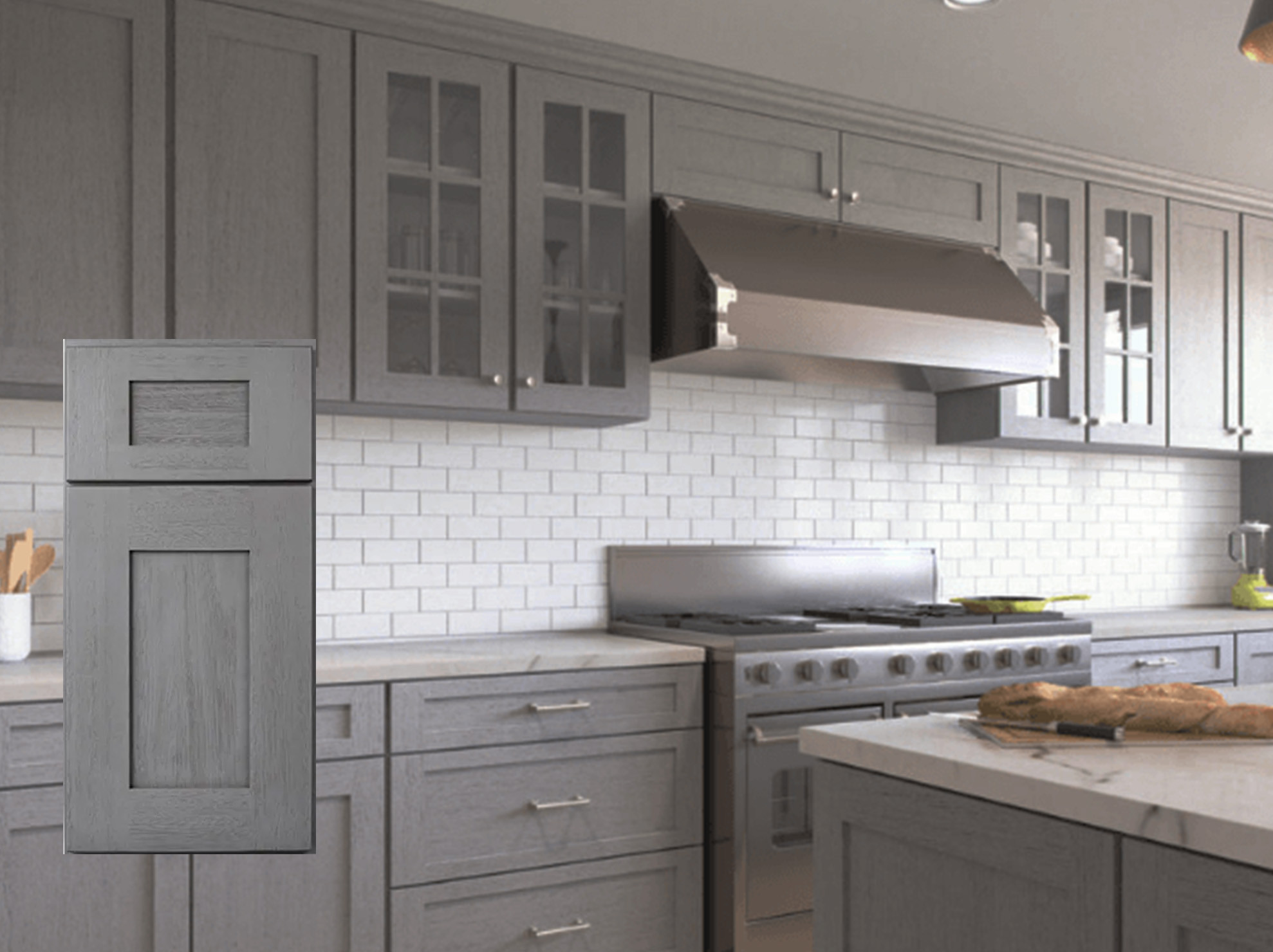 Nova Light Grey Shaker Kitchen Cabinets