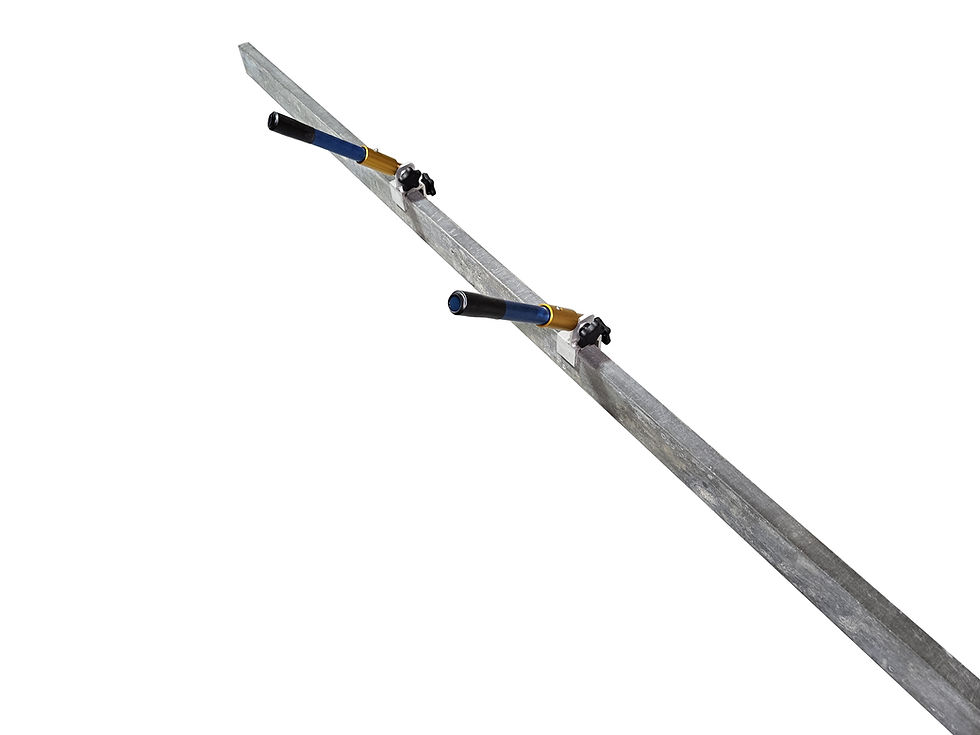 Mini Screed bracket pair with 12" Handles - Concrete Finishing Tools