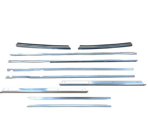 BMW '02 Window Finishers + B Pillar Chrome Trim Set | MIC