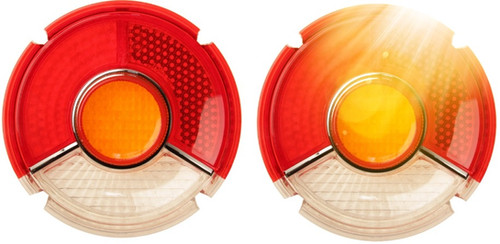 2002 EURO Spec Early Style Round Tail Light Lenses (03/1966 - 08/1973 ...