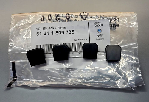 Genuine BMW Door Latch Buffer SET (4 Bump Stops in Black) | MIC
