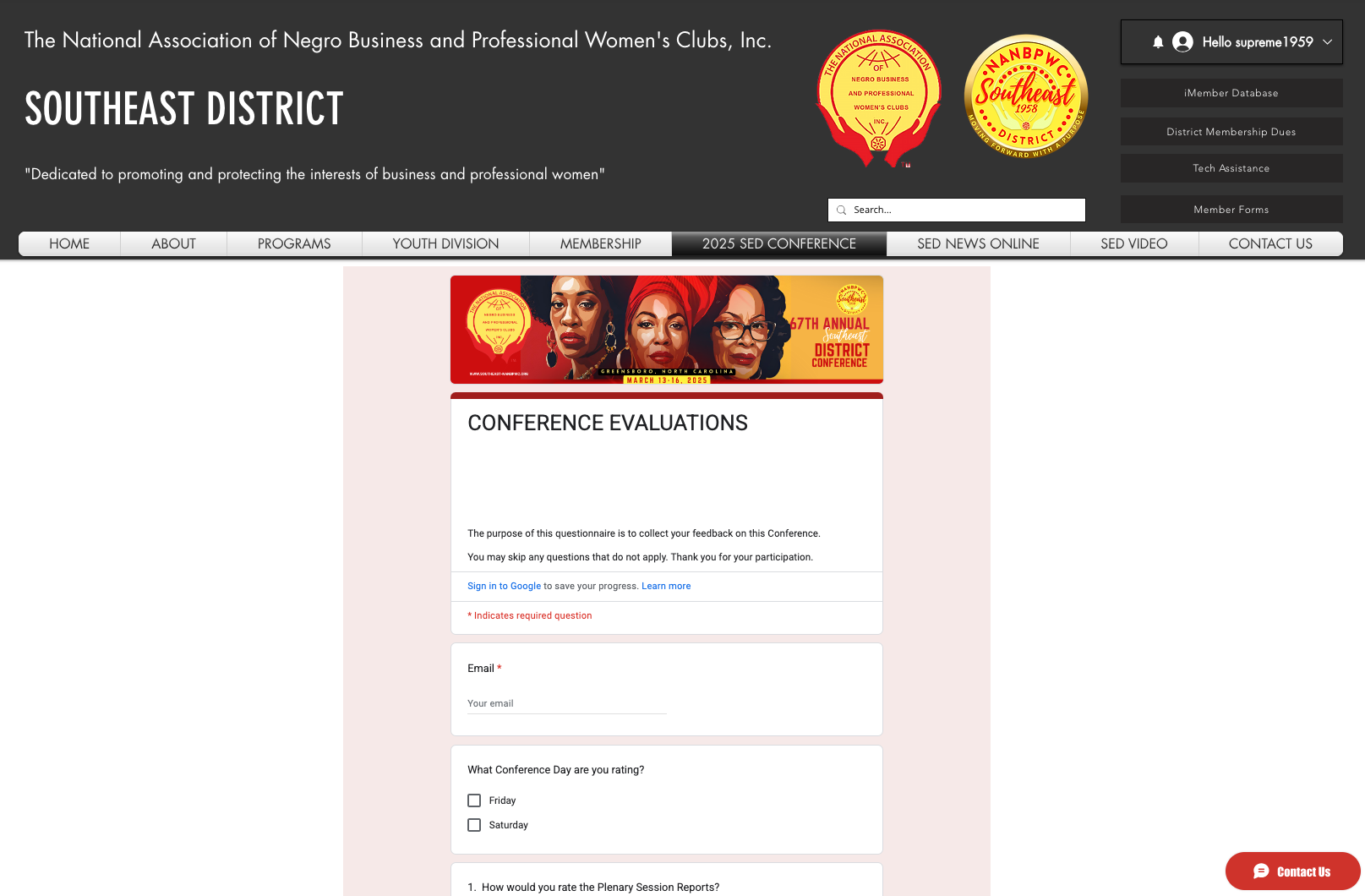 2025 SED CONFERENCE EVALUATION | sed-nanbpwc 19th SED