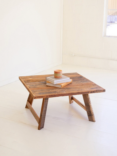 Square Recycled Wood Coffee Table | Junky Janko