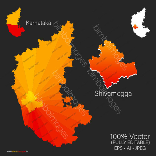 Kannada Rajyotsava or Karnataka Rajyotsava and Map of Shivamogga ...