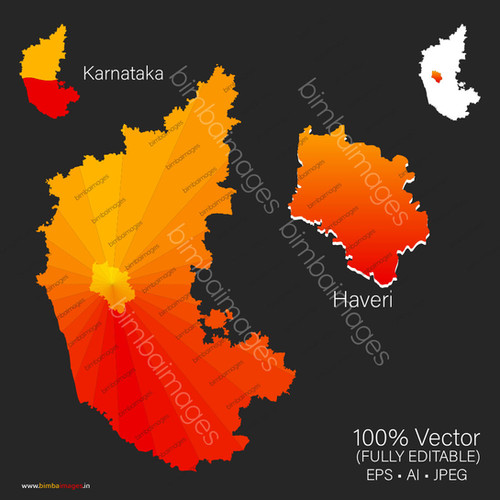 Kannada Rajyotsava or Karnataka Rajyotsava and Map of Haveri District ...