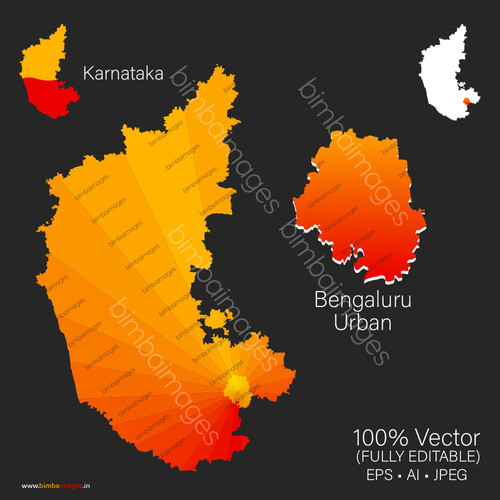 Kannada Rajyotsava or Karnataka Rajyotsava and Map of Bengaluru Urban ...