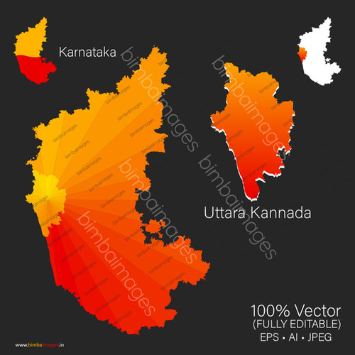 Kannada Rajyotsava or Karnataka Rajyotsava and Map of Uttara Kannada ...