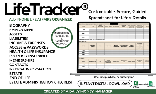 LifeTracker® -- Digital Life Affairs Organizer | Lifetracker