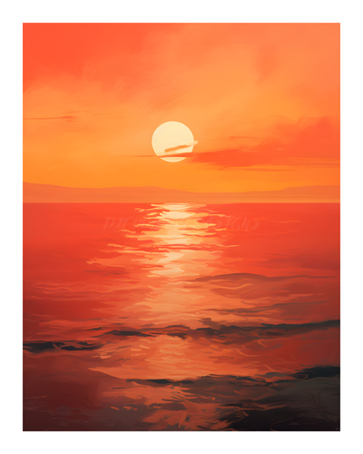 "Amber Sunset" art print | Dichotomy Designs