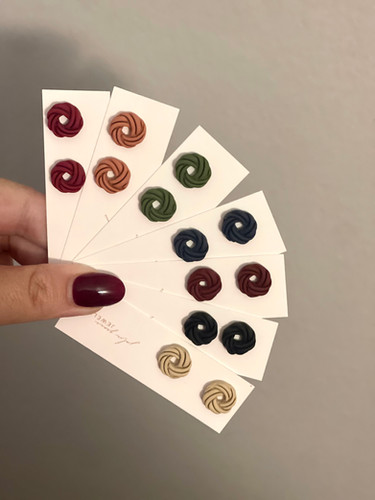 Fall Circle Knot Studs | Mysite