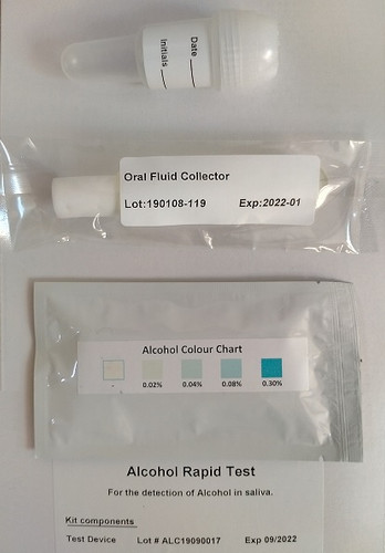 Alcohol Rapid Test - 25 Test Kits | Dubai, United Arab Emirates