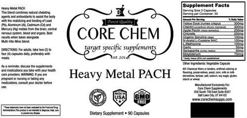 Heavy Metal PACH | Core Chem Supps